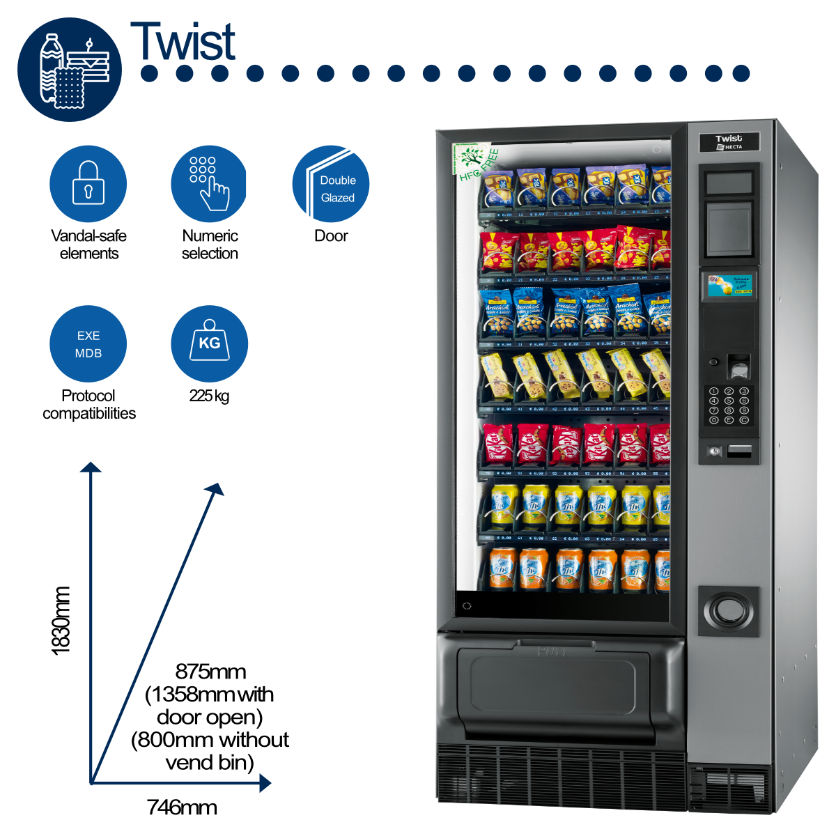 Snack vending machine store